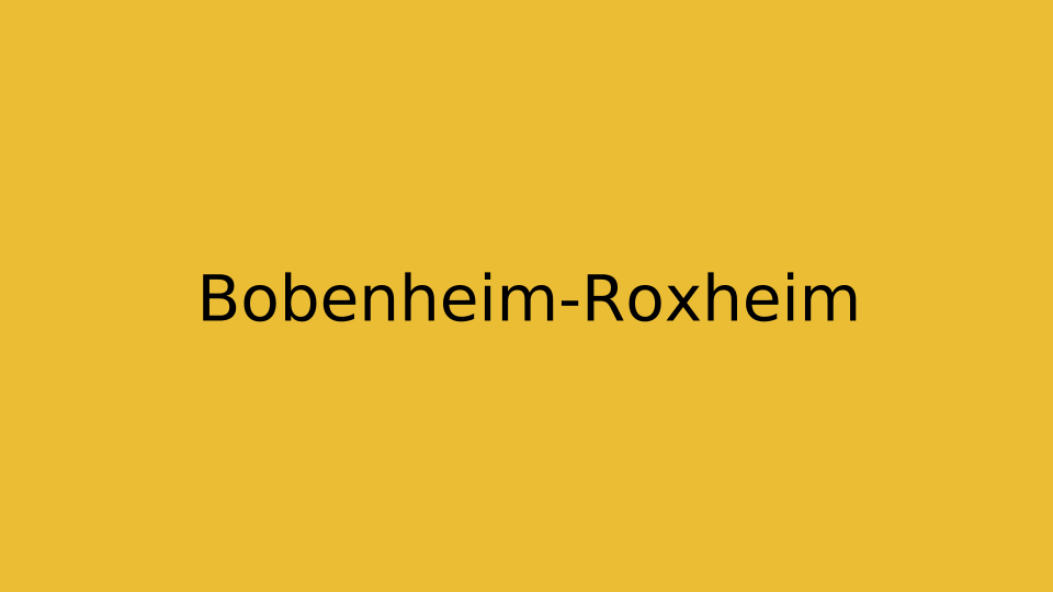 Bobenheim-Roxheim - AtlasBig.com